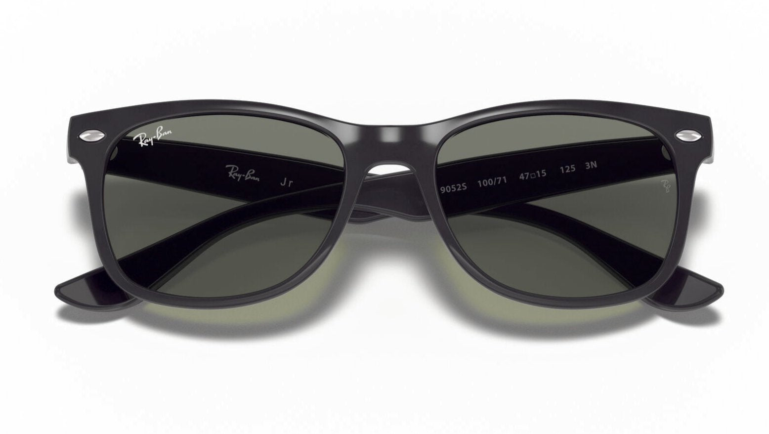 Ray-Ban 9052 Junior New Wayfarer Black Green RJ9052 100/71 (48) – Great ...