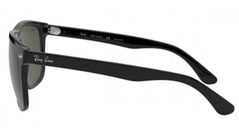 Ray Ban Boyfriend 4147 Polarised Shiny Black Green (4147 601/58 ...