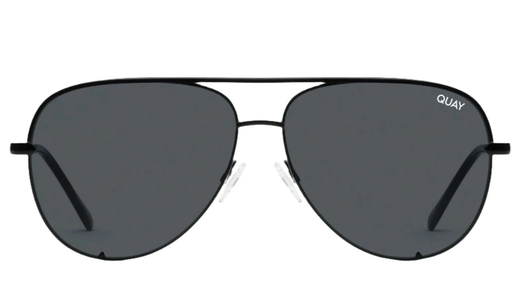 Quay High Key Large Sunglasses | Black Smoke Polarised – Great Southern ...